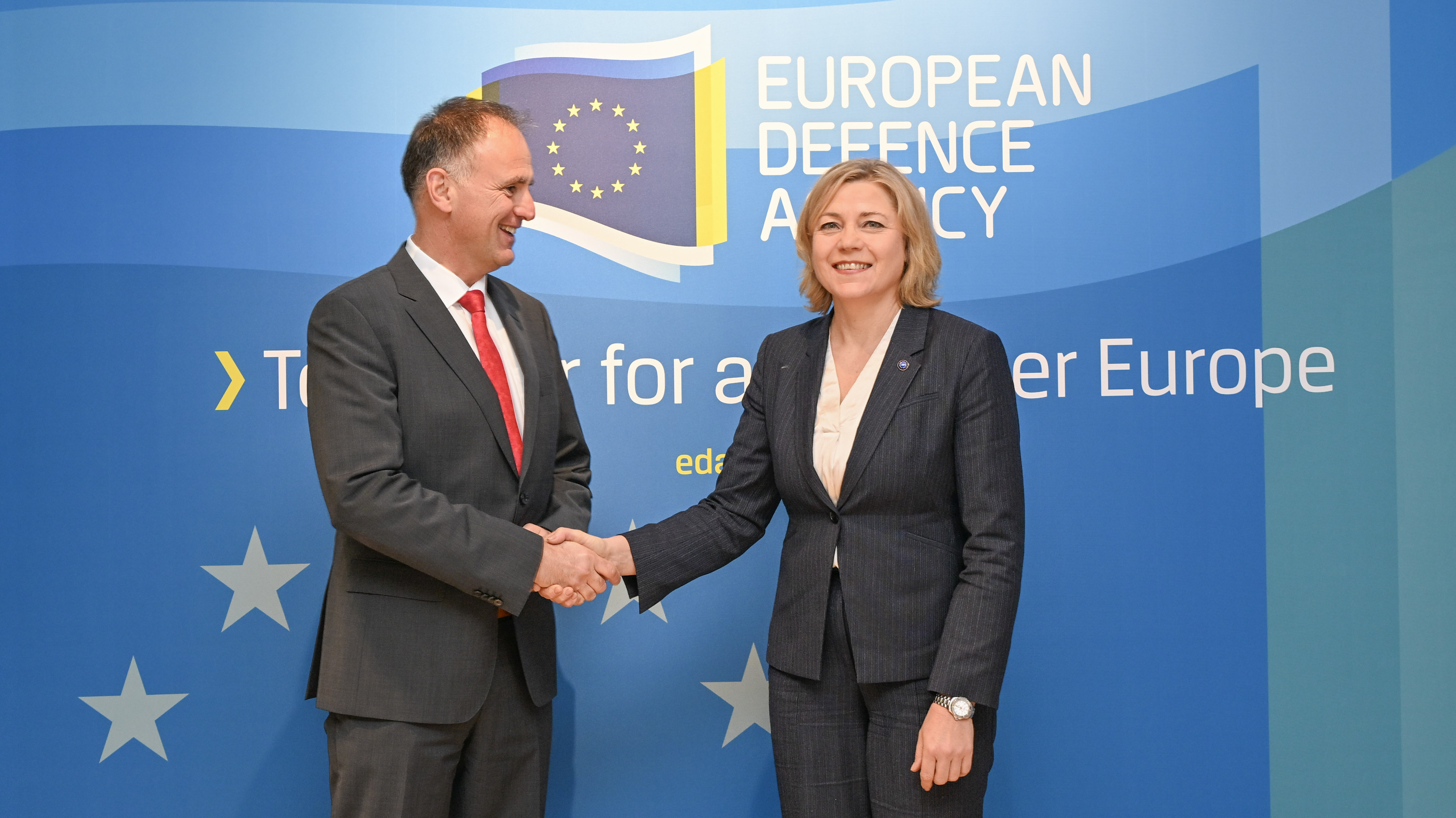 Vice-President Virkkunen visits EDA, hold talks with chief executive